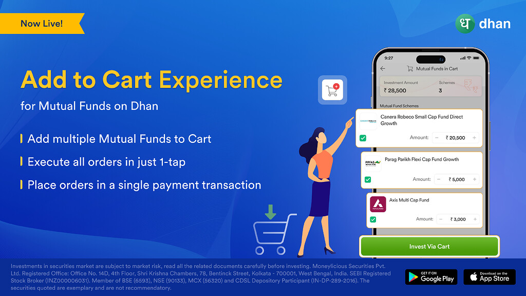 New: Introducing ‘Add to Cart’ experience for Mutual Funds on Dhan ...