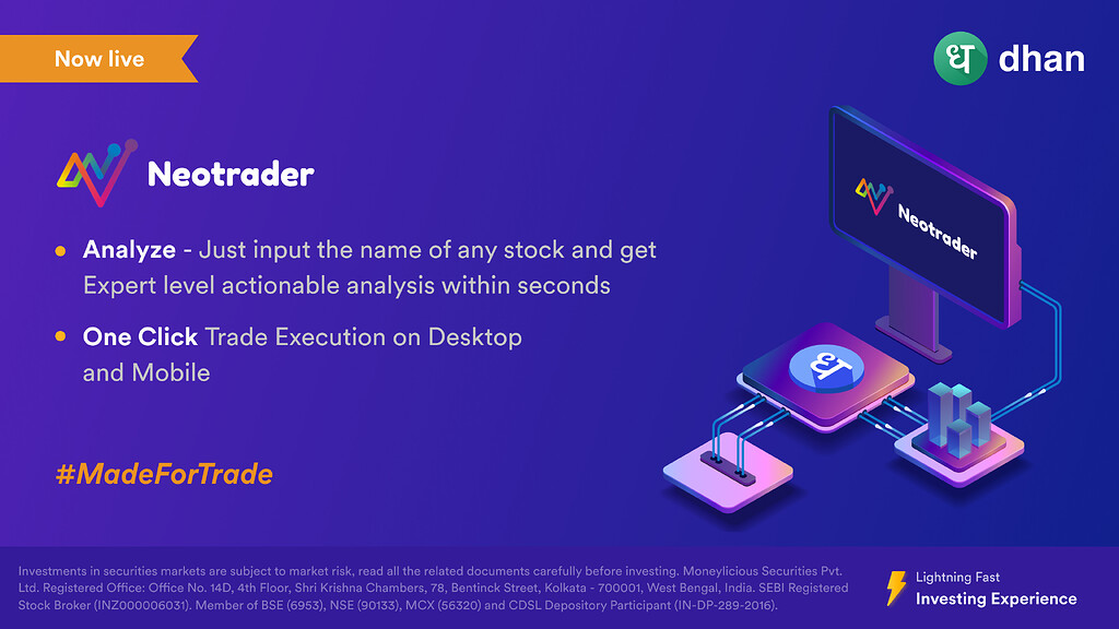 NeoTrader is now live with Dhan 🚀 - MadeForTrade