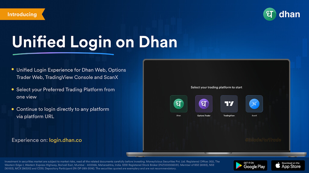 Now Updated: Unified Login Experience on Dhan Web - Product ...