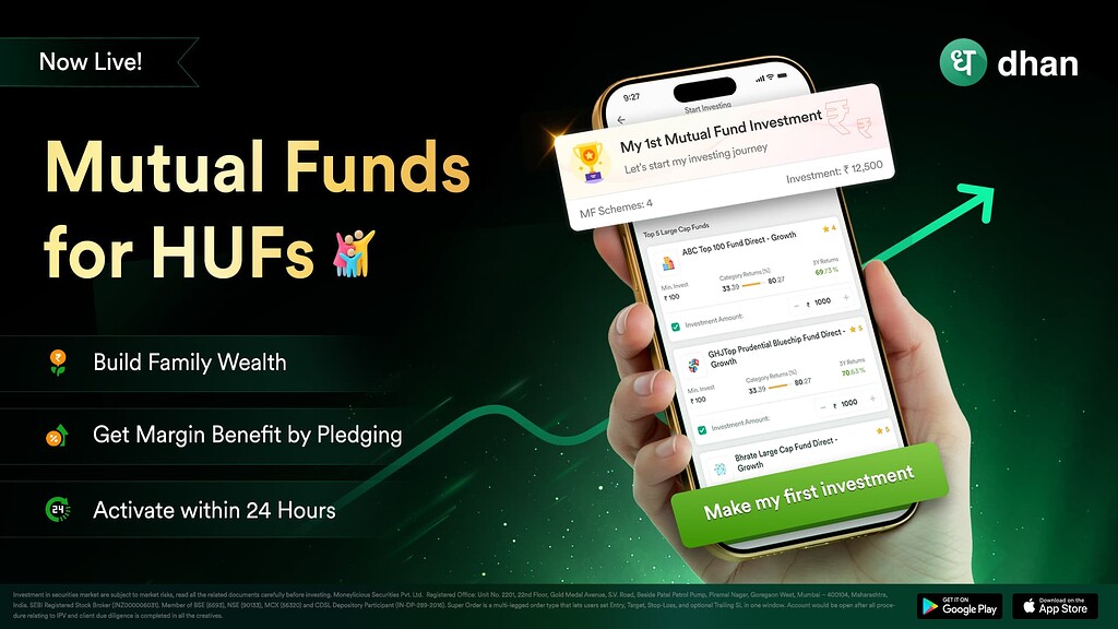 Mutual Funds for HUFs - Now Live on Dhan - Product Announcements 🔈 ...