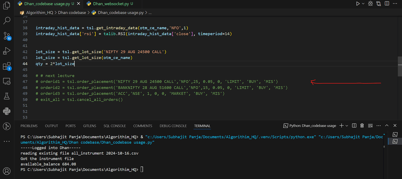 Learn Algo Trading with Python | Codes | Youtube Series - #127 by ...