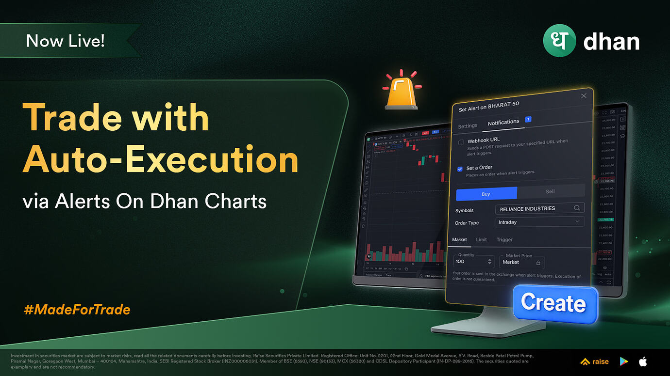 Now Live: Conditional Orders on Dhan Charts with a New Alert Experience ...