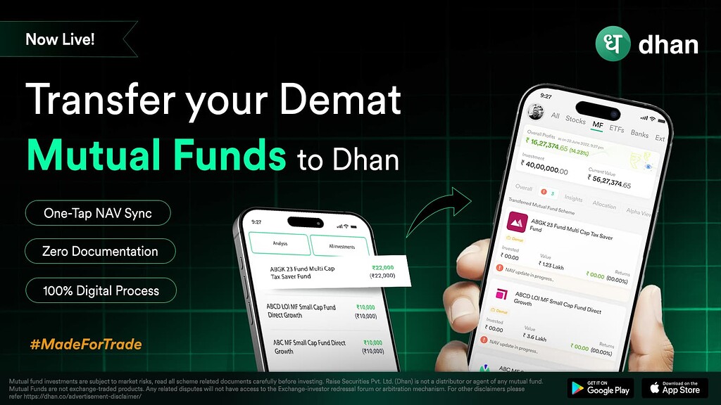 Introducing : Transfer Demat Mutual Funds to Dhan - Product ...