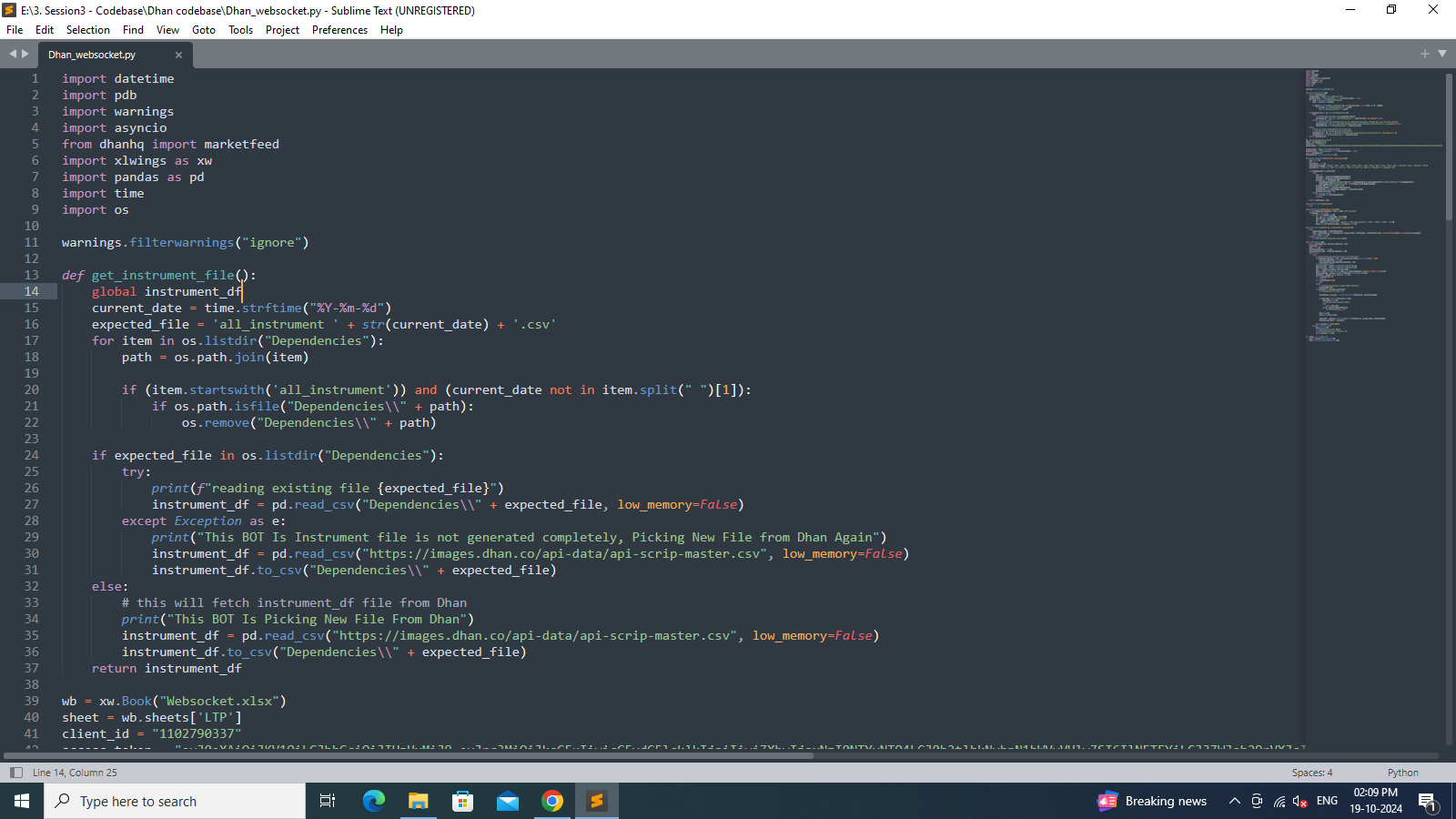 Learn Algo Trading with Python | Codes | Youtube Series - Page 11 ...