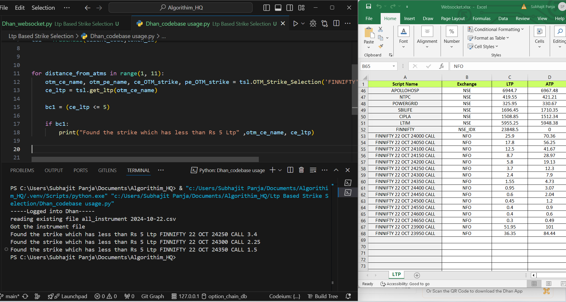 Learn Algo Trading with Python | Codes | Youtube Series - Page 13 ...